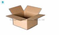 China White and Brown Three Layer Corrugated Paper Box For Cigarette Packing for sale