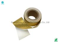 China Embossing Gold Aluminium Foil Paper For Cigarette Packaging In 55GSM for sale