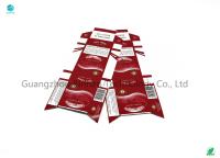 China Hot Stamping Offset Printing Cardboard Cigarette Cases / Red Tobacco Packets for sale