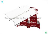China Hot Stamping Offset Printing Cardboard Cigarette Cases / Red Tobacco Packets for sale