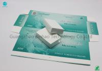 China Fashionable Printing Cardboard Cigarette Cases / Recycled Tobacco Green Packet for sale