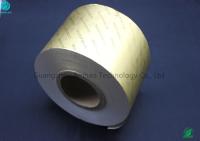 China OEM Gold Aluminium Foil Paper With Embossing Customized Logo / Tobacco Foil Packaging for sale