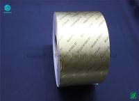 China Composite Gold / Silver Aluminum Foil Paper With Embossing Brand Name Or Logo 55gsm for sale