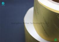 China Composite Gold / Silver Aluminum Foil Paper With Embossing Brand Name Or Logo 55gsm for sale