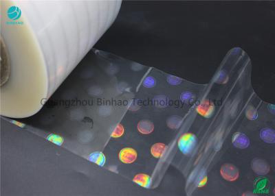 China Anti Fake BOPP Holographic Flexible Cig Packaging Film Multiple Extrusion 21 Micron Thickness for sale