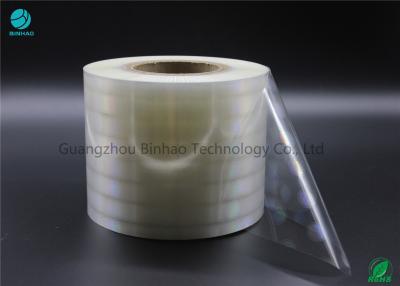 China Anti Counterfeiting Clear BOPP Holographic Film With One Side Corona Treatment for sale