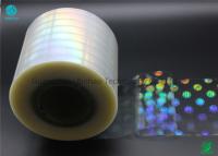 China Anti Counterfeiting Clear BOPP Holographic Film With One Side Corona Treatment for sale