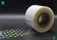 China High Shrinkage Rate 5% - 10% BOPP Holographic Plastic Film With Laser Logo And Name for sale