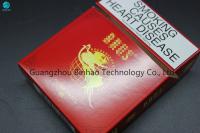 China Red Offset Printing Cardboard Cigarette Cases For 25 Pieces Packaging for sale