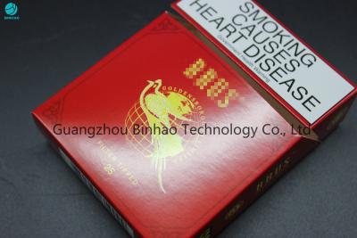 China Red Offset Printing Cardboard Cigarette Cases For 25 Pieces Packaging for sale