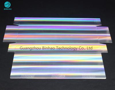 China Blue Personalized Custom Cigarette Case Made By Holographic Hot - Stamping Silver Paper For Packaging for sale