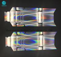 China Blue Personalized Custom Cigarette Case Made By Holographic Hot - Stamping Silver Paper For Packaging for sale