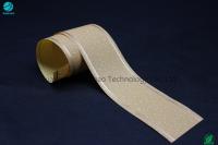 China Stock Plain Cork Yellow Tipping Paper With Gold Line For Tobacco Filter Rod Outer Pack for sale