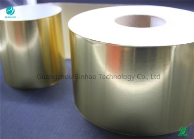 China Glossy Eco Friendly Silver / Gold Aluminum Foil Coated Paper For Tobacco Packaging In Plain Mass Production for sale