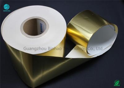 China Customized Gold Ultra Thin Waterproof Aluminium Foil Paper For Cigarette Packet Soft Inner Liner for sale