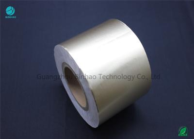 China 50gsm Glossy Gold Colored Aluminum Foil Paper For Cigarette Food Packaging for sale