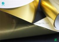 China Food Grade White Paper Back Aluminum Foil Wrapping Paper With Moistureproof Feature In Gold Silver Color for sale