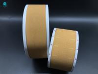 China 58mm Tobacco Filter Paper , Custom Logo Printed Cork Natural Permeability Tipping Paper for sale