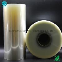 China Clear High Transparency 120mm BOPP Film Roll For Food , Medicine，Cigarette Box Packaging for sale