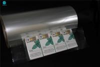 China ISO Certificated 25 Micron PVC Packaging Film For Naked King Size Cigarette Box Wrapping As The Outer Box for sale