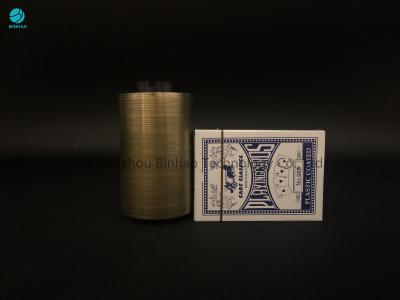 China BOPP Materials Gold Tear Strip Tape For Cigarette Playing Cards Box Packaging With Single Side Adhesive for sale
