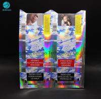 China 225g Holographic  Cardboard Cigarette Cases With Flip Greyboard Cig Packet for sale