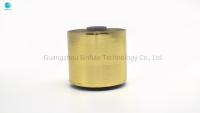 China Gold Metallized Cigarette Packing Easy Tear Strip Self Adhesive Tape In 152mm ID Bobbin for sale
