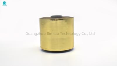 China Gold Metallized Cigarette Packing Easy Tear Strip Self Adhesive Tape In 152mm ID Bobbin for sale