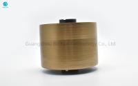 China Gold Metallized Cigarette Packing Easy Tear Strip Self Adhesive Tape In 152mm ID Bobbin for sale