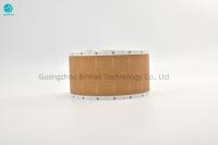 China Transfer Brown Cork Tipping Paper With Words Logo Design , Tobacco Filter Paper 36gsm for sale