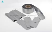 China Waterproof 42 Micron Silver Aluminium Foil Paper With PET Film For Cigarette Inner Packaging for sale