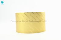 China Embossing Transfer Gold Silver Aluminium Foil Paper In 85 / 76 mm  In Cigarette Food Packaging for sale