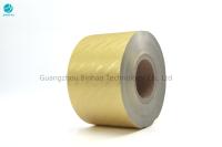 China Embossing Transfer Gold Silver Aluminium Foil Paper In 85 / 76 mm  In Cigarette Food Packaging for sale