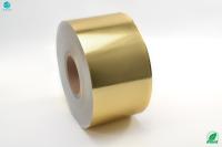 China Golden Cigarette Aluminium Foil Paper 55gsm Length 1500m for sale