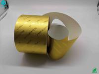 China 8011 Alloy Food Chocolate Cigarette Golden Frosting Surface Aluminum Laminated Foil Paper for sale