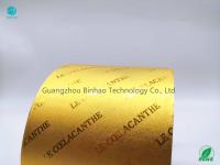 China 55 Grammage Embossing Aluminum Cigarette Foil Paper For Boxes Low Side Bending for sale