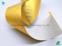 China 55 Grammage Embossing Aluminum Cigarette Foil Paper For Boxes Low Side Bending for sale