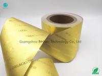China 55 Grammage Embossing Aluminum Cigarette Foil Paper For Boxes Low Side Bending for sale
