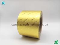 China Tobacco 1500M Long Good Extensibility Aluminium Foil Paper Gold Colour Customized for sale