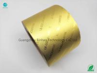 China 8011 Alloy Food Chocolate Cigarette Golden Frosting Surface Aluminum Laminated Foil Paper for sale