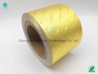 China 8011 Alloy Food Chocolate Cigarette Golden Frosting Surface Aluminum Laminated Foil Paper for sale