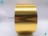 China Golden Cigarette Aluminium Foil Paper 55gsm Length 1500m for sale