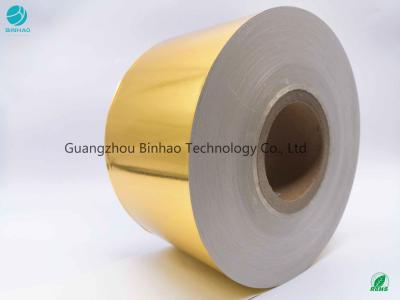 China Golden Cigarette Aluminium Foil Paper 55gsm Length 1500m for sale