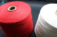 China Soft Thin Red Sweet Cotton Thread Bobbins For Cigarette Filter Rod Packaging As Center Line for sale