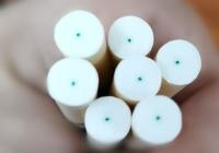 China 10000M Red White Cotton Thread Rolls For Filter Rod Center Line To Change Cigarette Tasty for sale