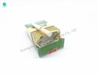 China Thin Soft Mint Green Cotton Thread Rolls Use For Filter Rod And Cigarette Packaging for sale
