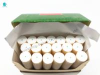 China Thin Soft Mint Green Cotton Thread Rolls Use For Filter Rod And Cigarette Packaging for sale