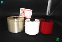 China Acrylic Single Sided Adhesive Tear Strip Tape BOPP Materials Red Colour for sale
