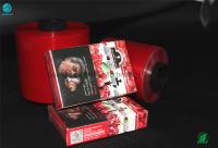 China Acrylic Single Sided Adhesive Tear Strip Tape BOPP Materials Red Colour for sale