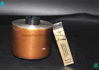 China Classic Golden Matte Colour Tear Strip Tape Bobbin Cigarette Package Materials for sale